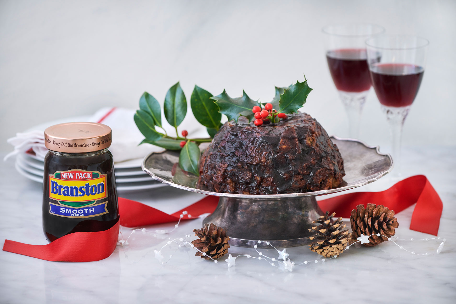 Pickle Christmas Pudding recipe | Branston